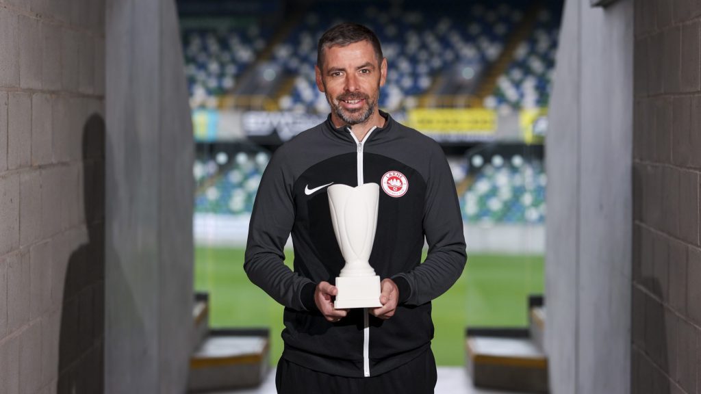 Tiernan Lynch named Manager of the Month | Larne FC