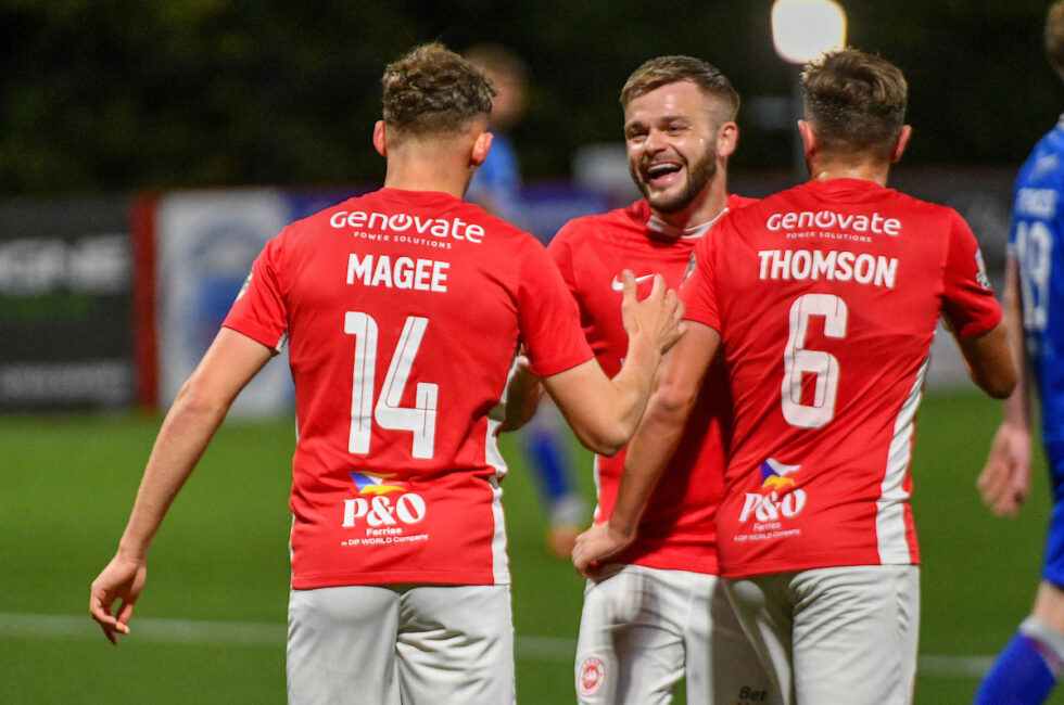 Magee grabs first goal in Loughgall win | Larne FC